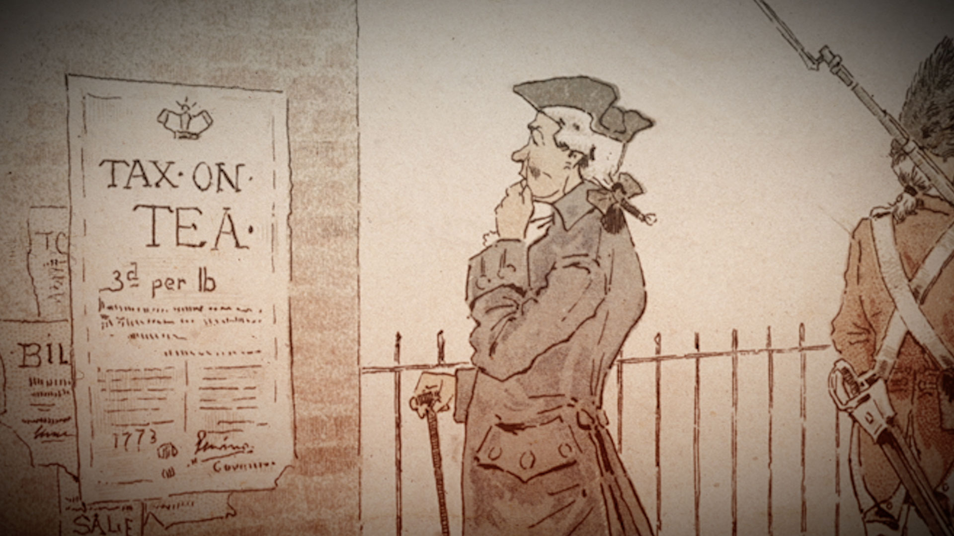 tea act protest poster